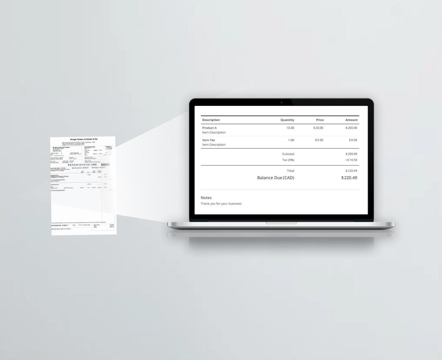 Document Text Reader for KYC Data